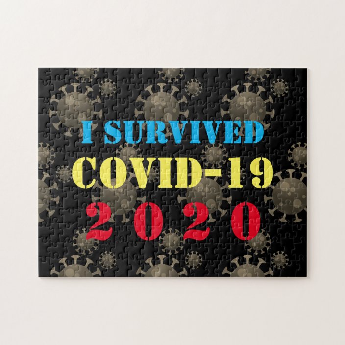 Customizable I survived COVID-19 2020 Jigsaw Puzzle | Zazzle