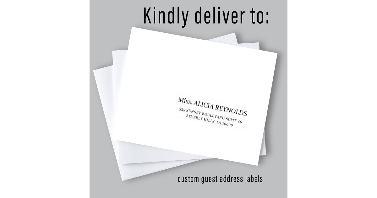 Customizable individual mailing address labels | Zazzle