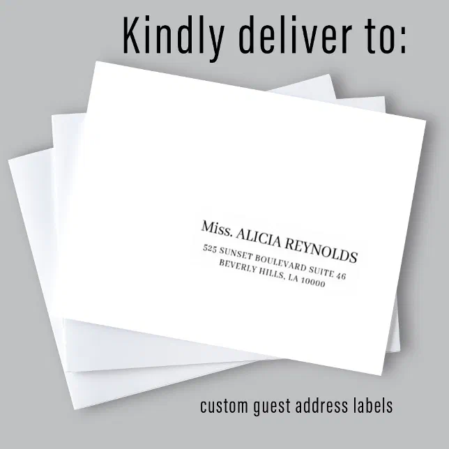 Customizable individual mailing address labels | Zazzle