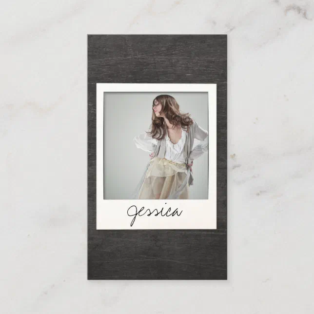 Customizable Instant Photo Card for Actors, Bands | Zazzle