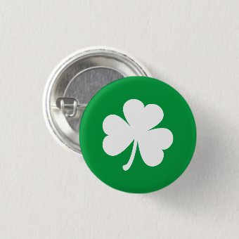 Customizable Irish Shamrock Button | Zazzle