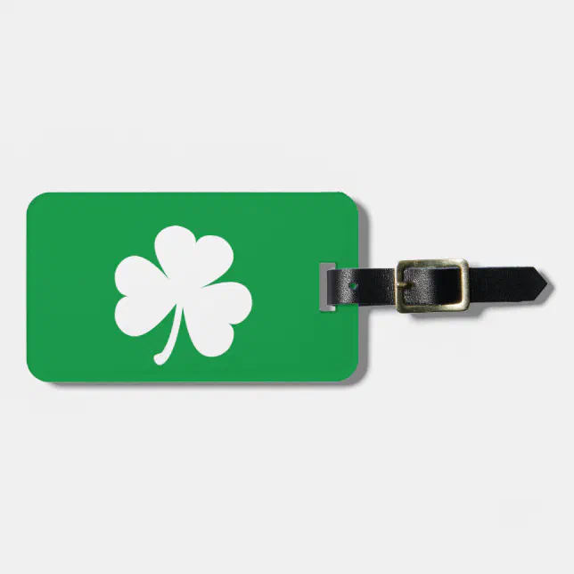 Customizable Irish Shamrock Luggage Tag | Zazzle