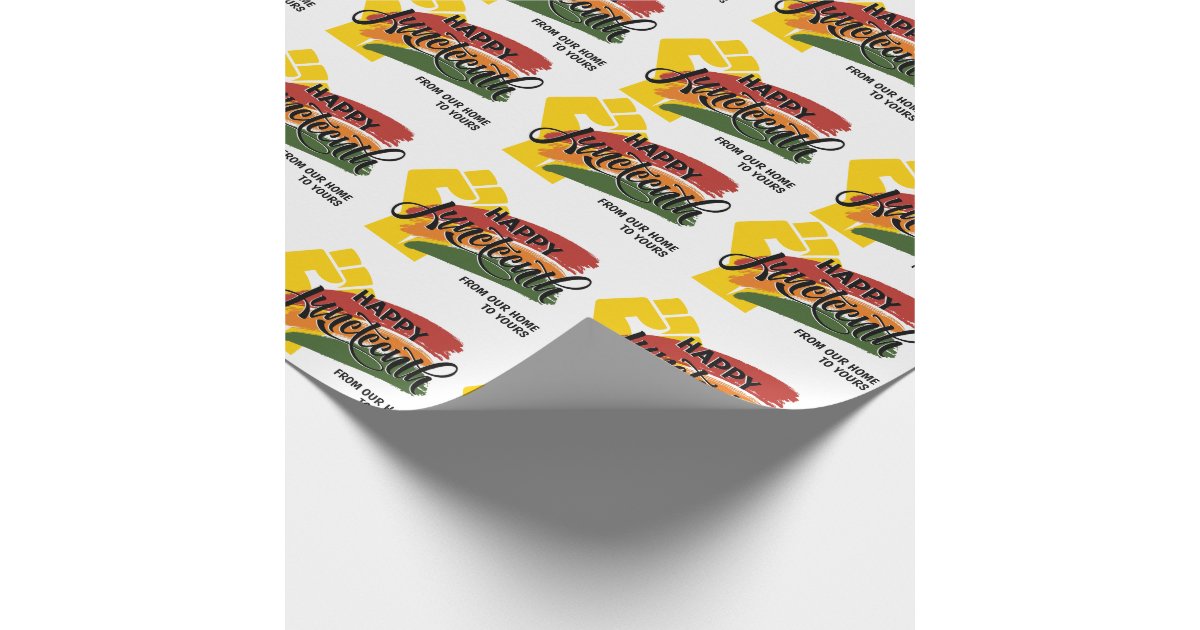 Customizable JUNETEENTH Wrapping Paper | Zazzle