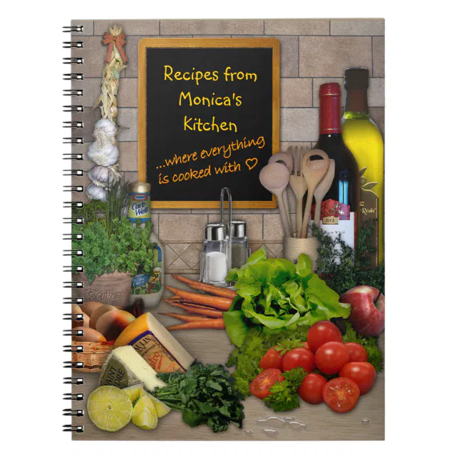 Customizable Kitchen Notebook | Zazzle