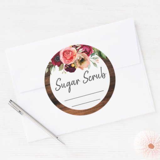 Customizable Label For Handmade Sugar Scrub | Zazzle