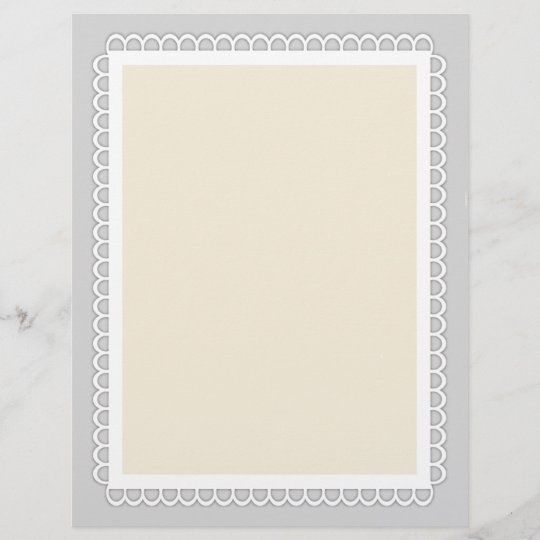 Customizable Lace Border Stationery (8.5x11) | Zazzle.com