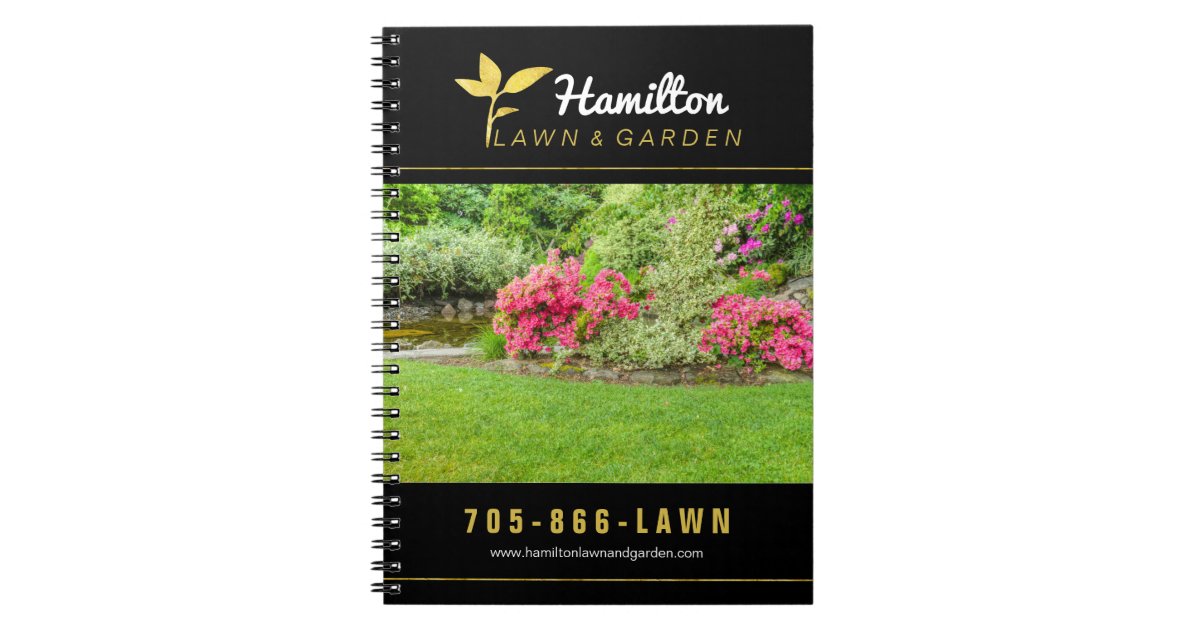Customizable Lawn Care and Gardening Note Book | Zazzle