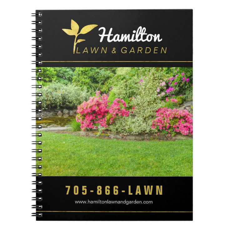 Customizable Lawn Care and Gardening Note Book | Zazzle