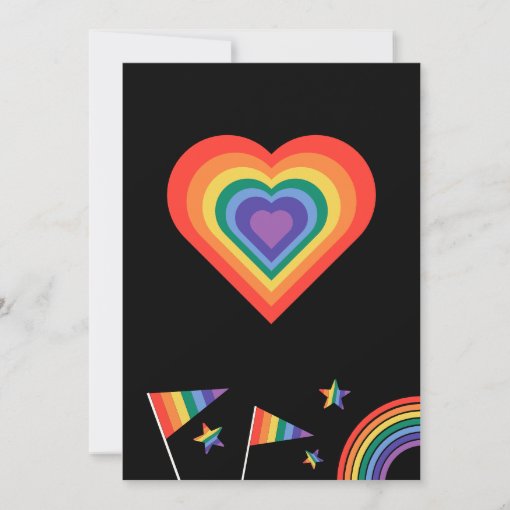 Customizable LGBTQIA+ Pride Party Invitation | Zazzle
