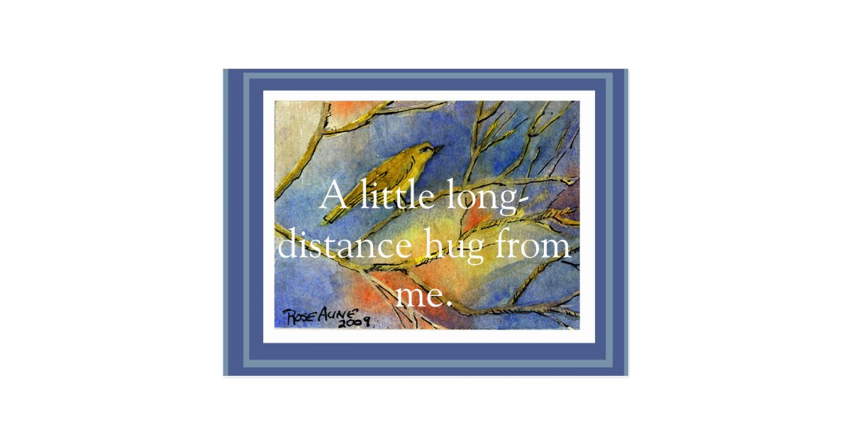 Customizable Long Distance Hug Postcard | Zazzle.com