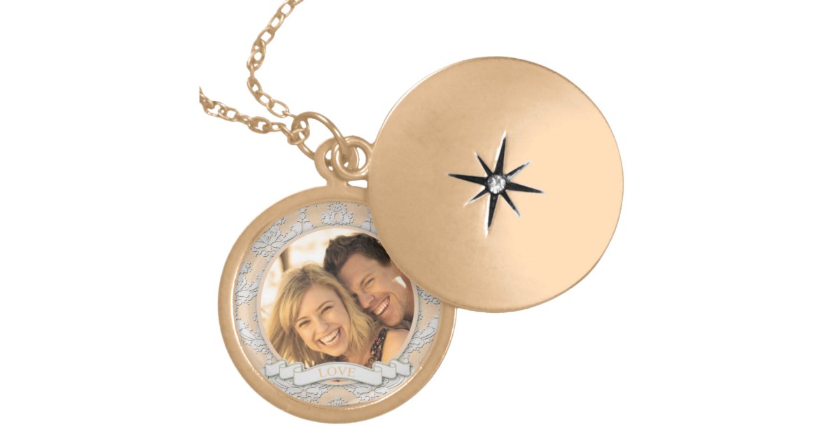 Customizable Love Locket Necklace_Medium | Zazzle