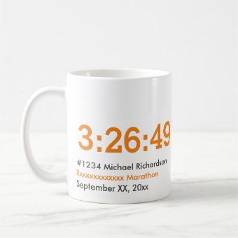 Customizable Marathon Runner Coffee Mug | Zazzle