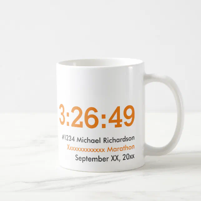 Customizable Marathon Runner Coffee Mug | Zazzle