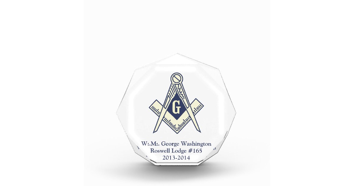 Customizable Masonic Award | Zazzle