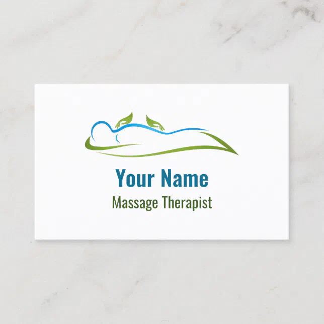 Customizable massage therapist business card | Zazzle
