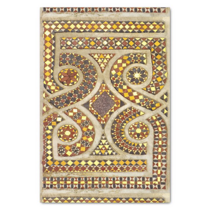 Customizable Medieval Mosaics Tissue Paper | Zazzle