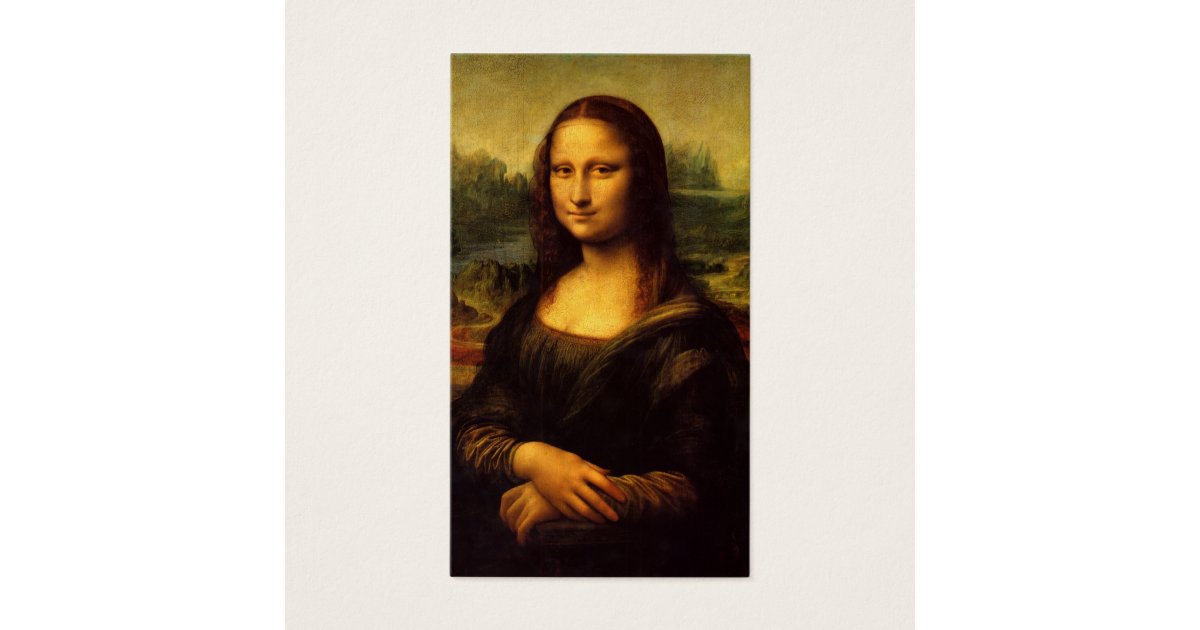 Customizable Mona Lisa Business Cards | Zazzle