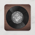 Customizable Music QR Code LP Vinyl | Square Business Card | Zazzle