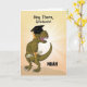 Customizable Name Graduation T-Rex Dinosaur Card | Zazzle