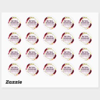 Customizable Natural Deodorant Label | Zazzle