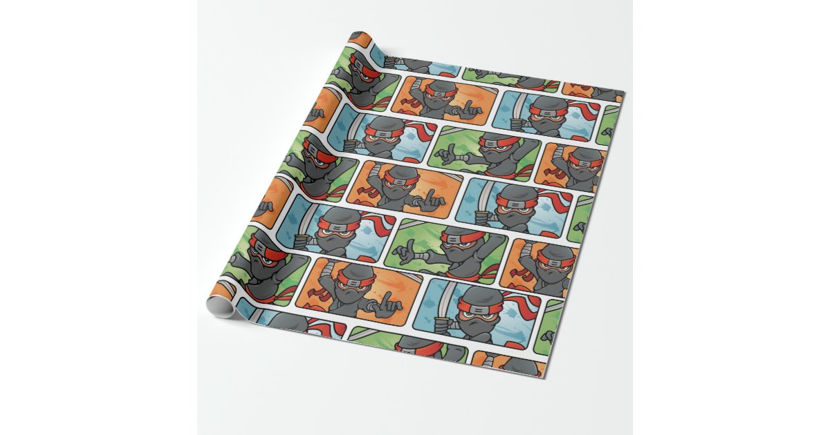 Customizable Ninja Designs Wrapping Paper | Zazzle