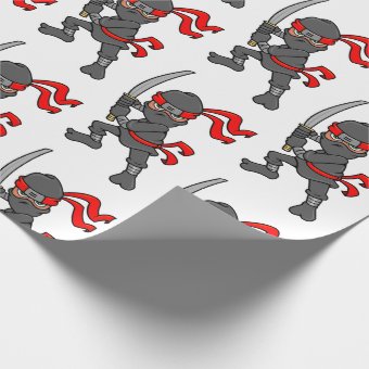 Customizable Ninja Pattern Wrapping Paper | Zazzle