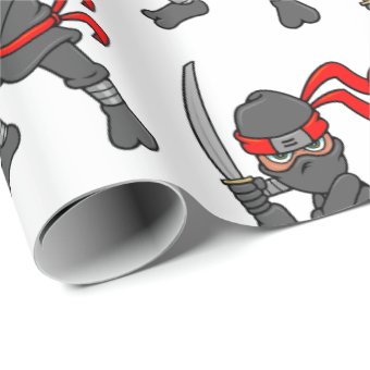 Customizable Ninja Pattern Wrapping Paper | Zazzle