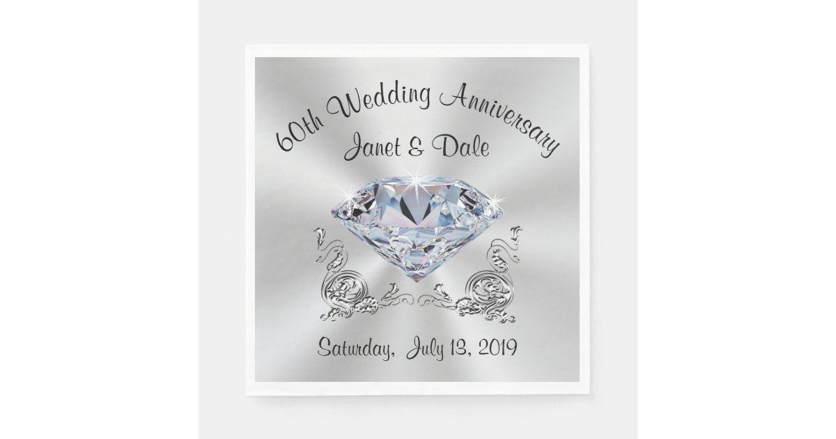 Customizable Personalized Diamond Napkins | Zazzle