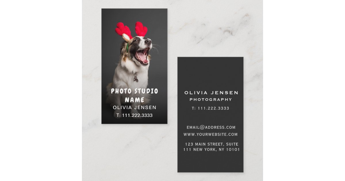 Customizable Pet Photography business card | Zazzle