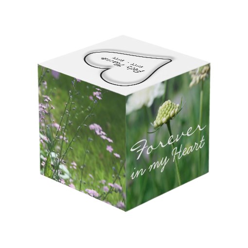 Customizable Pets memorial Photo Cube add poem | Zazzle