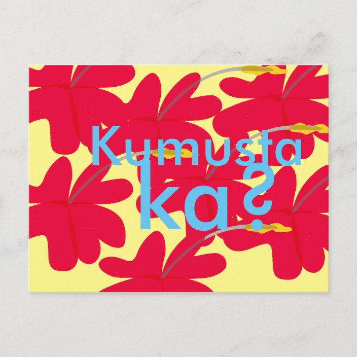 Customizable Philippine Kumusta Ka? Postcard | Zazzle.com