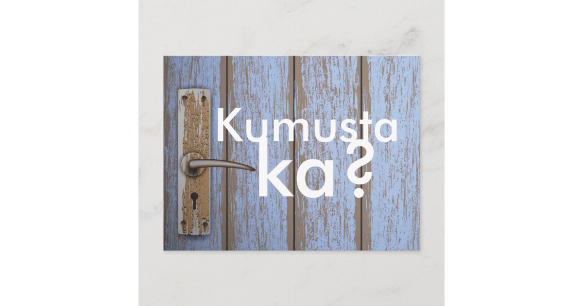 Customizable Philippines Kumusta Ka? Postcard | Zazzle