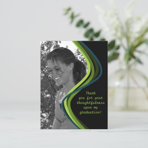 Customizable Photo - Graduation Thank You Card | Zazzle