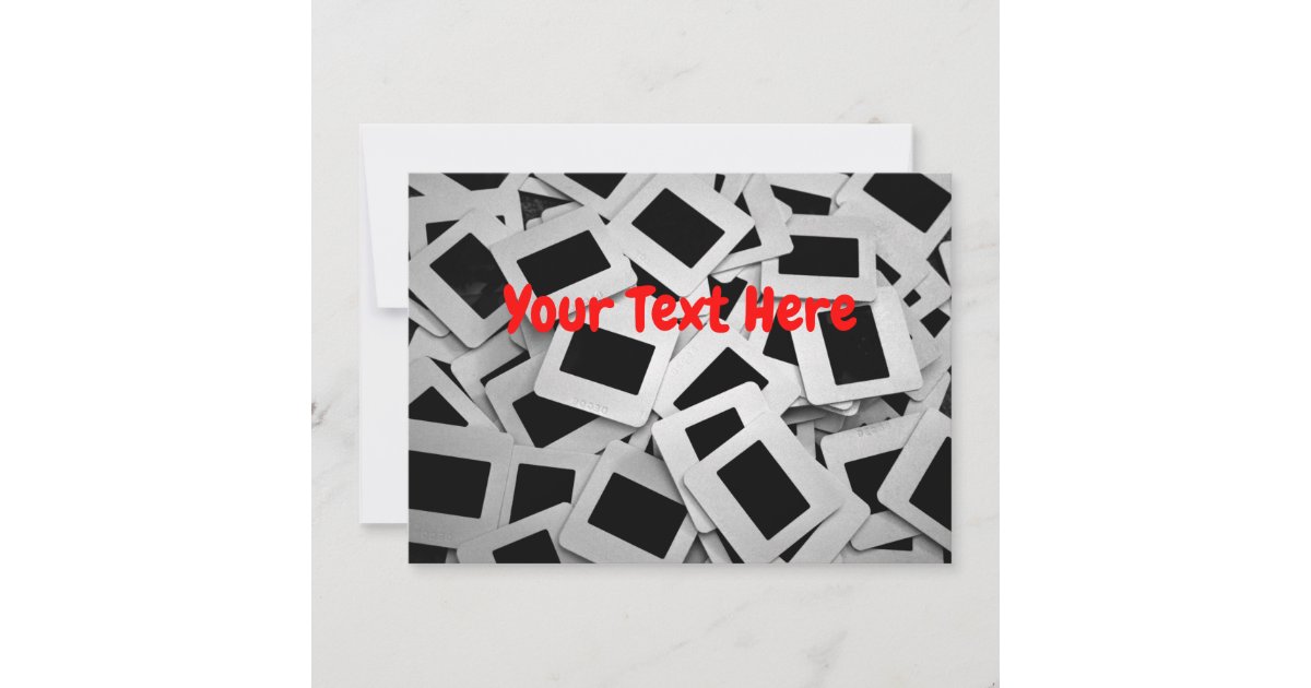 Customizable photo slides Card | Zazzle
