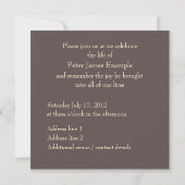 Customizable Photo: Wake / (Living) Funeral Invitation | Zazzle