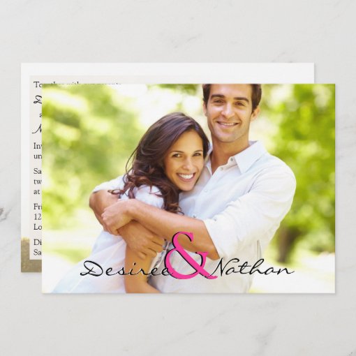 Customizable Photo Wedding Invitation | Zazzle