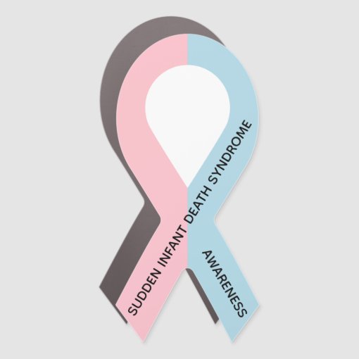 Customizable Pink and Light Blue Awareness Ribbon Car Magnet | Zazzle