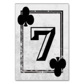 Customizable Playing Card Table Numbers (No.7) | Zazzle