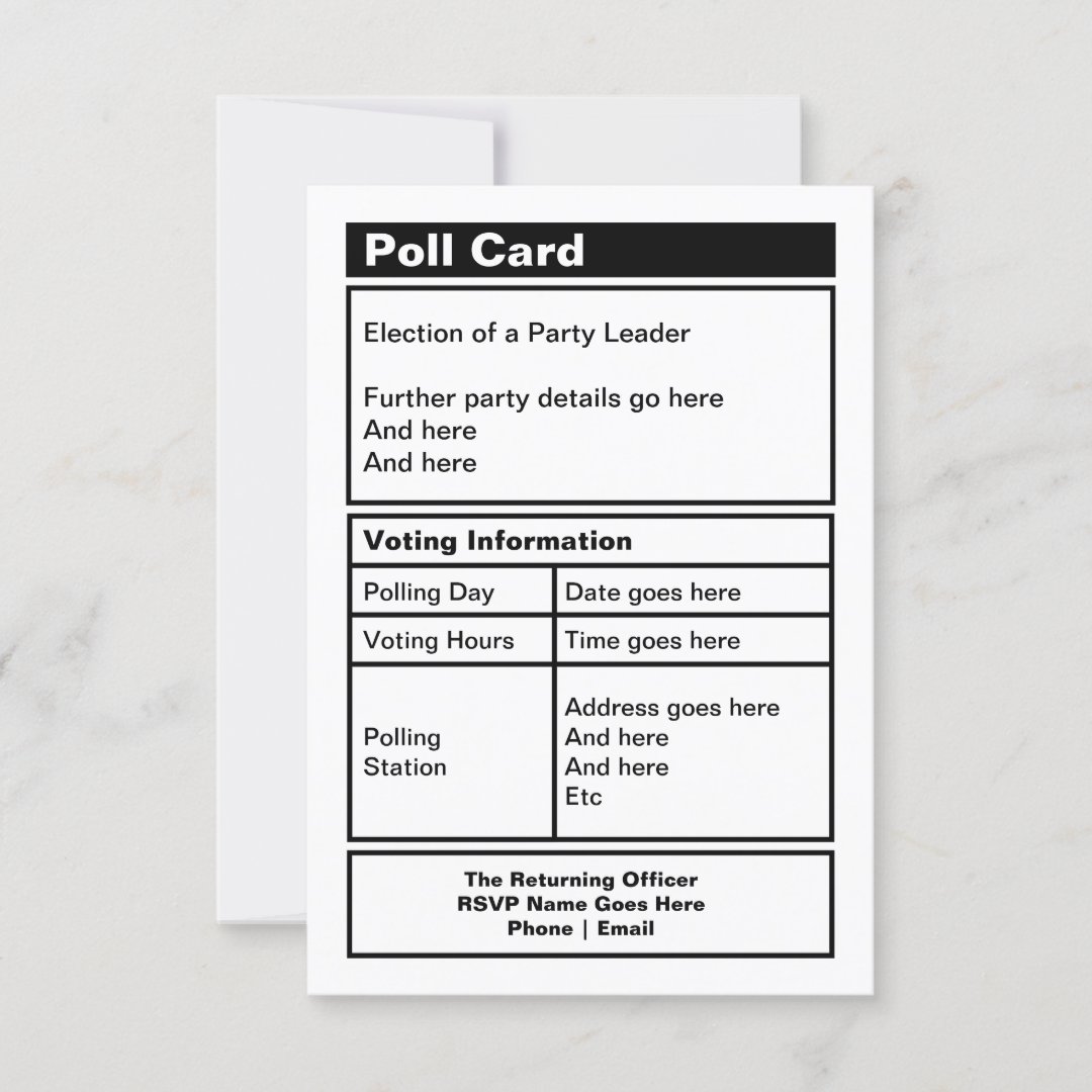 Customizable Politico Party Invitation | Zazzle