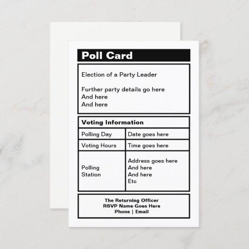 Customizable Politico Party Invitation | Zazzle