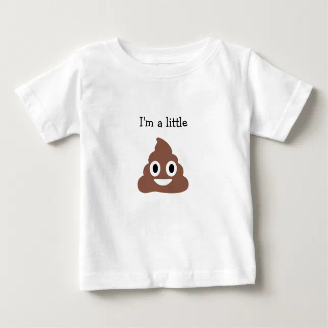 Customizable Poo Emoji Baby T-Shirt | Zazzle