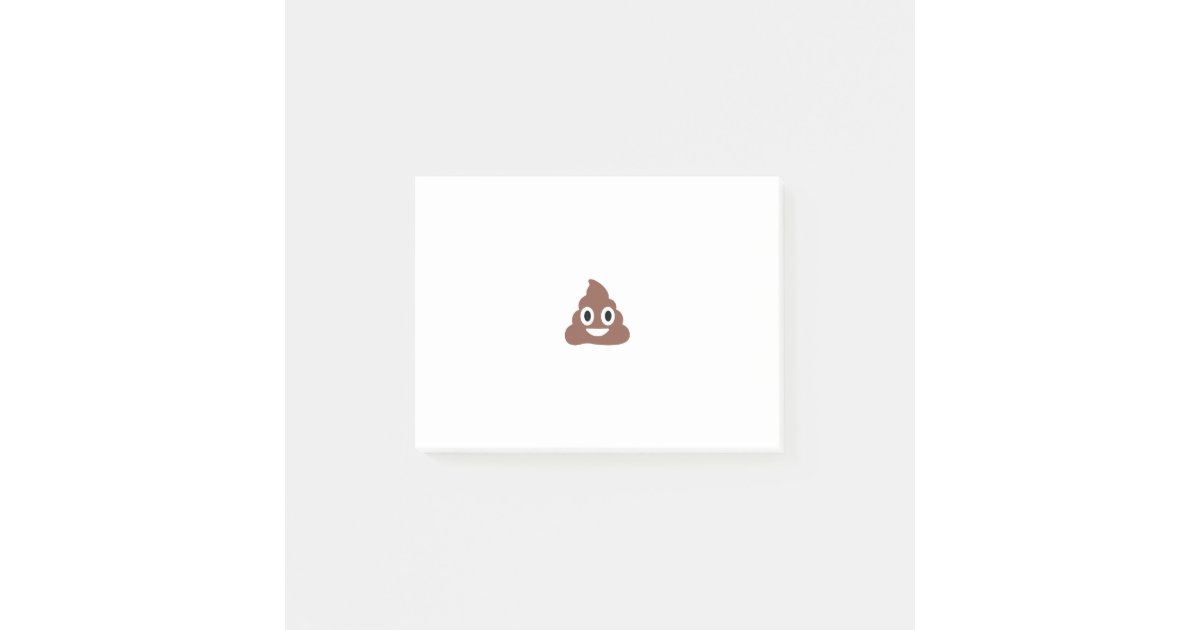 Customizable Poo Emoticon Post-it Notes | Zazzle