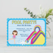 Customizable Pool Party Birthday Invitation | Zazzle