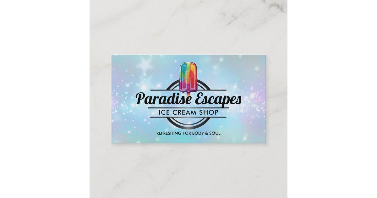 Customizable Popsicle logo business cards | Zazzle