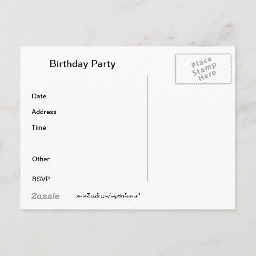 Customizable Postcard Invitation | Zazzle