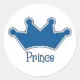 Customizable Prince - Crown Classic Round Sticker | Zazzle