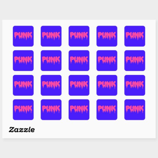 Customizable Punk Drip Font Sticker - Pink Text | Zazzle