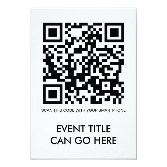 customizable QR code Invitation | Zazzle.com customizable QR code Invitation | Zazzle.com