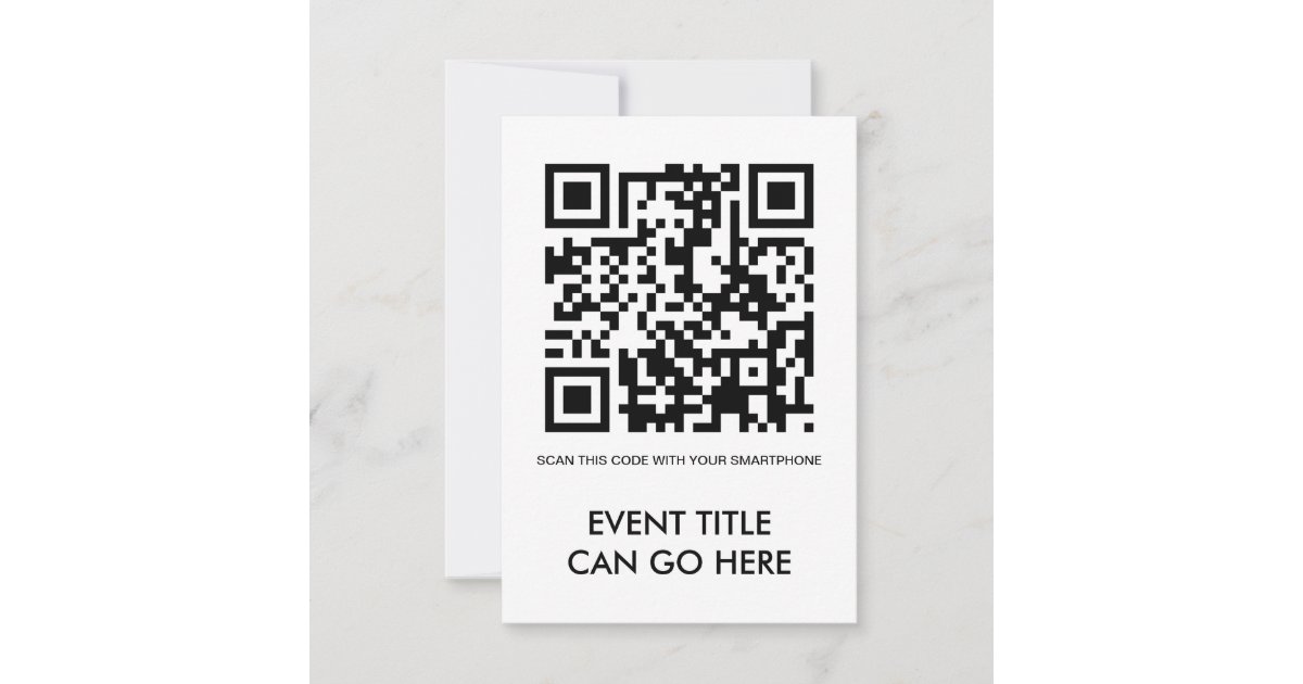 customizable QR code Invitation | Zazzle