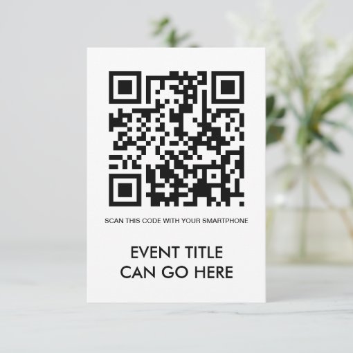 customizable QR code Invitation | Zazzle
